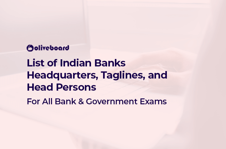 List of Bank Taglines, Headquarters, MD & CEO: Free PDF - Oliveboard