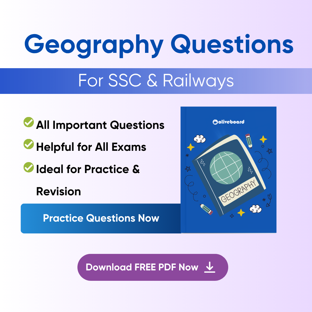 Geography Questions for SSC & Railways