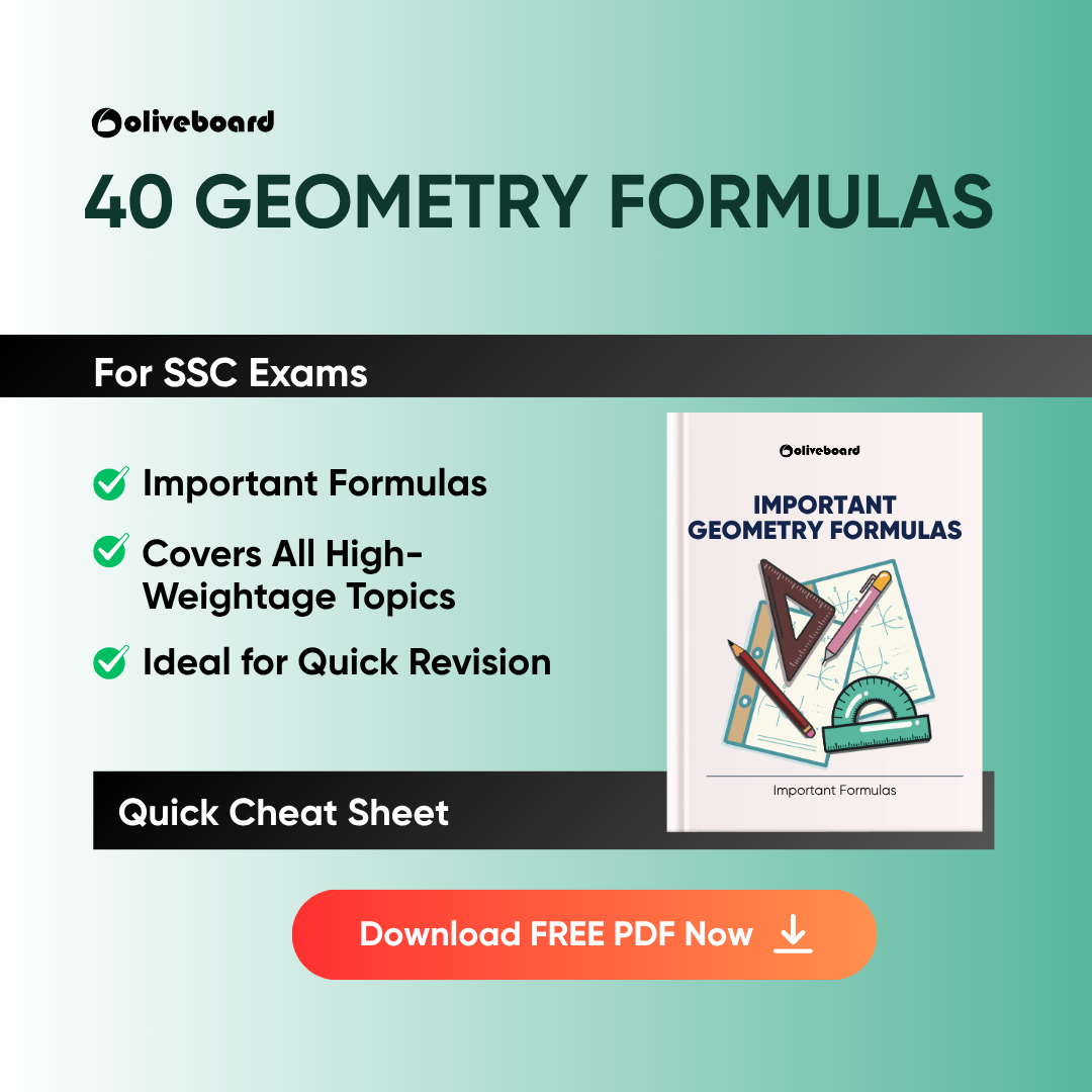 40 Geometry Formulas for SSC Exams